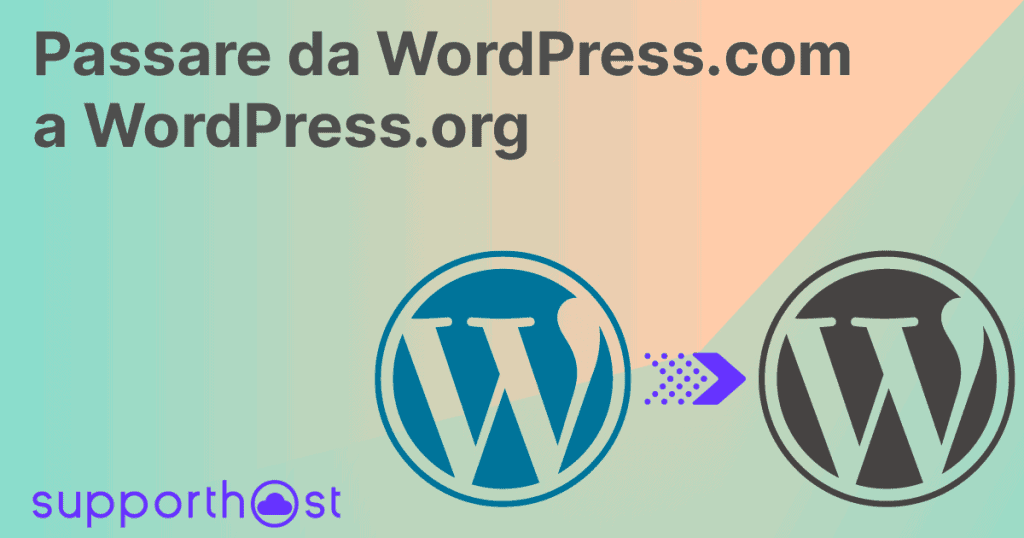 Come passare da WordPress.com a WordPress.org - SupportHost