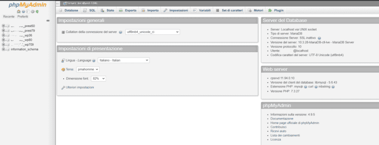 phpMyAdmin: guida completa - SupportHost