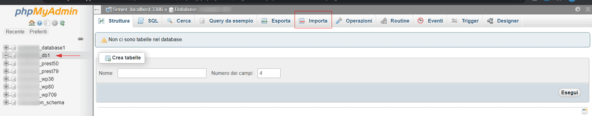 Come importare database MySQL con cPanel - SupportHost