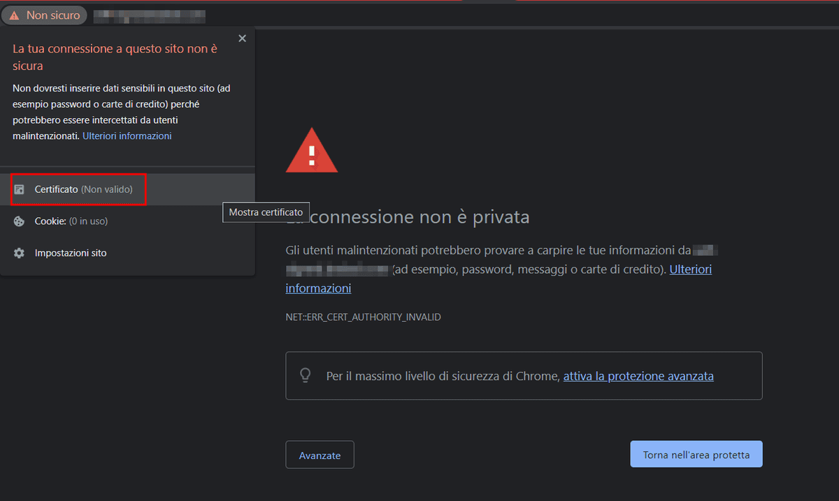 Certificato SSL non valido: come risolvere - SupportHost