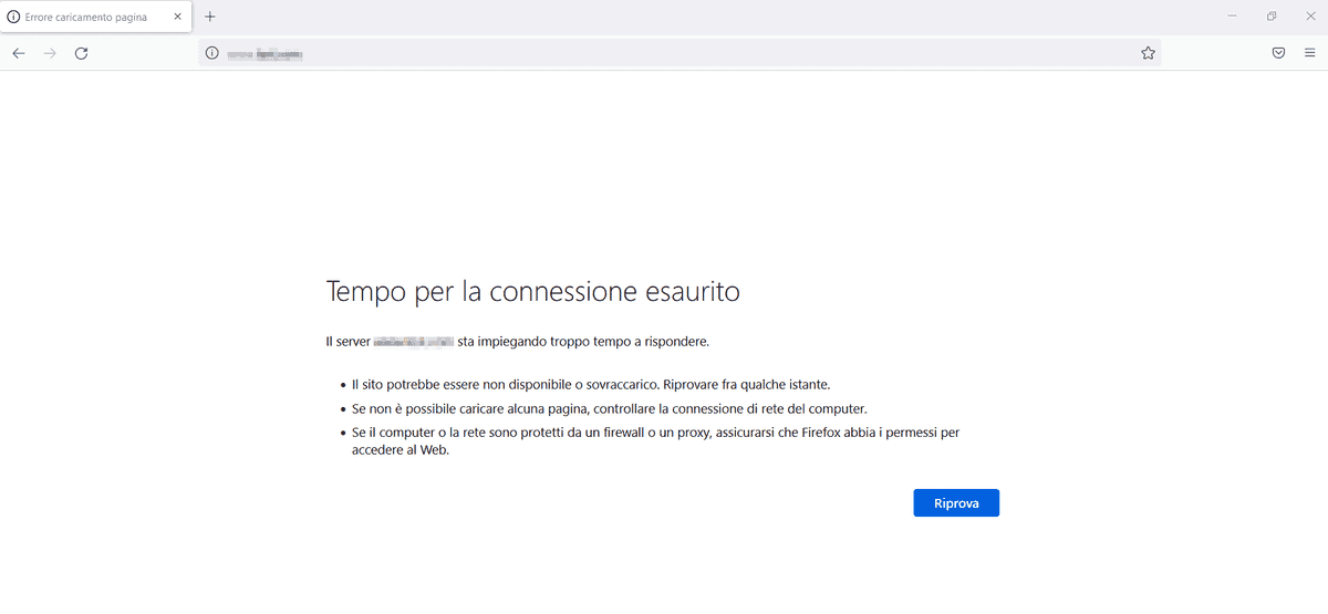 Err_connection_timed_out: come risolvere - SupportHost