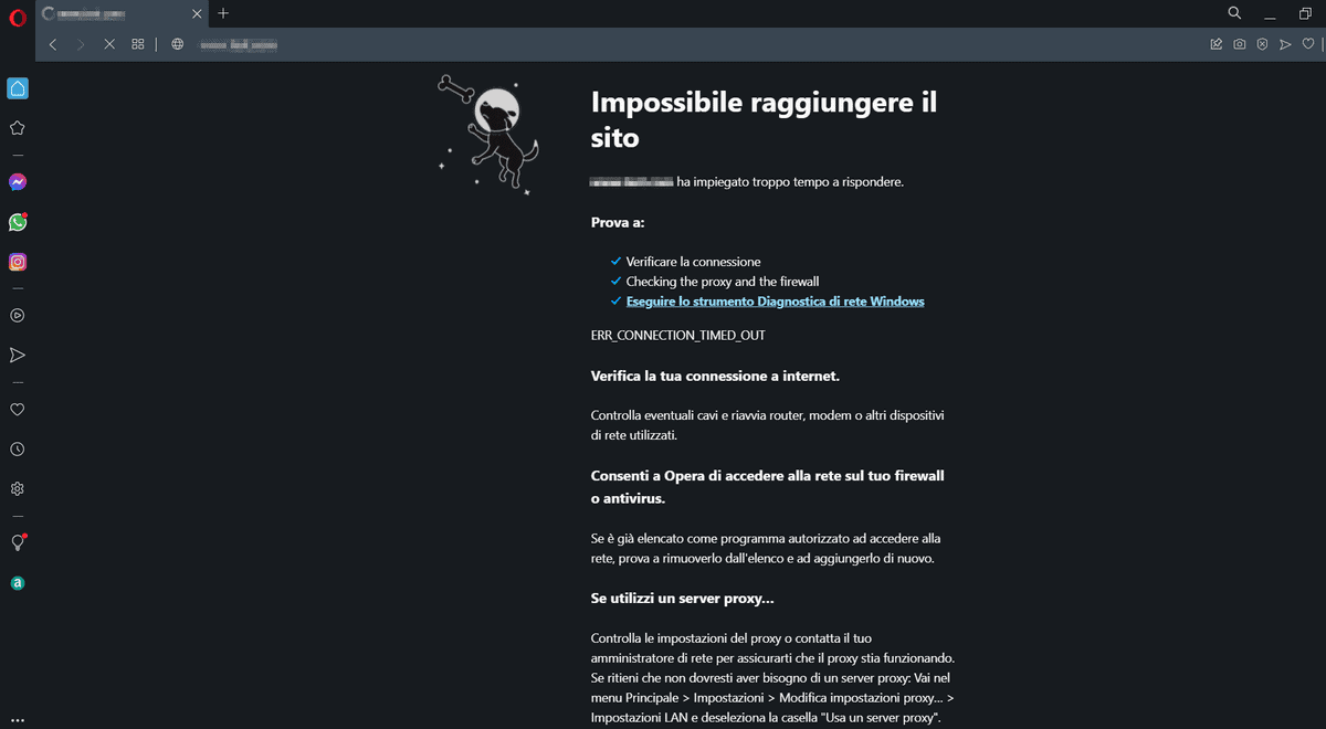 Err_connection_timed_out: come risolvere - SupportHost