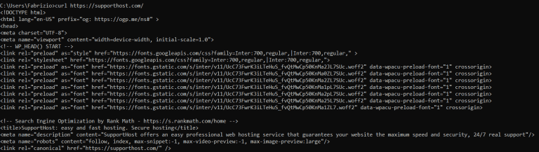Linux, comando cURL: come usarlo (+12 esempi) - SupportHost