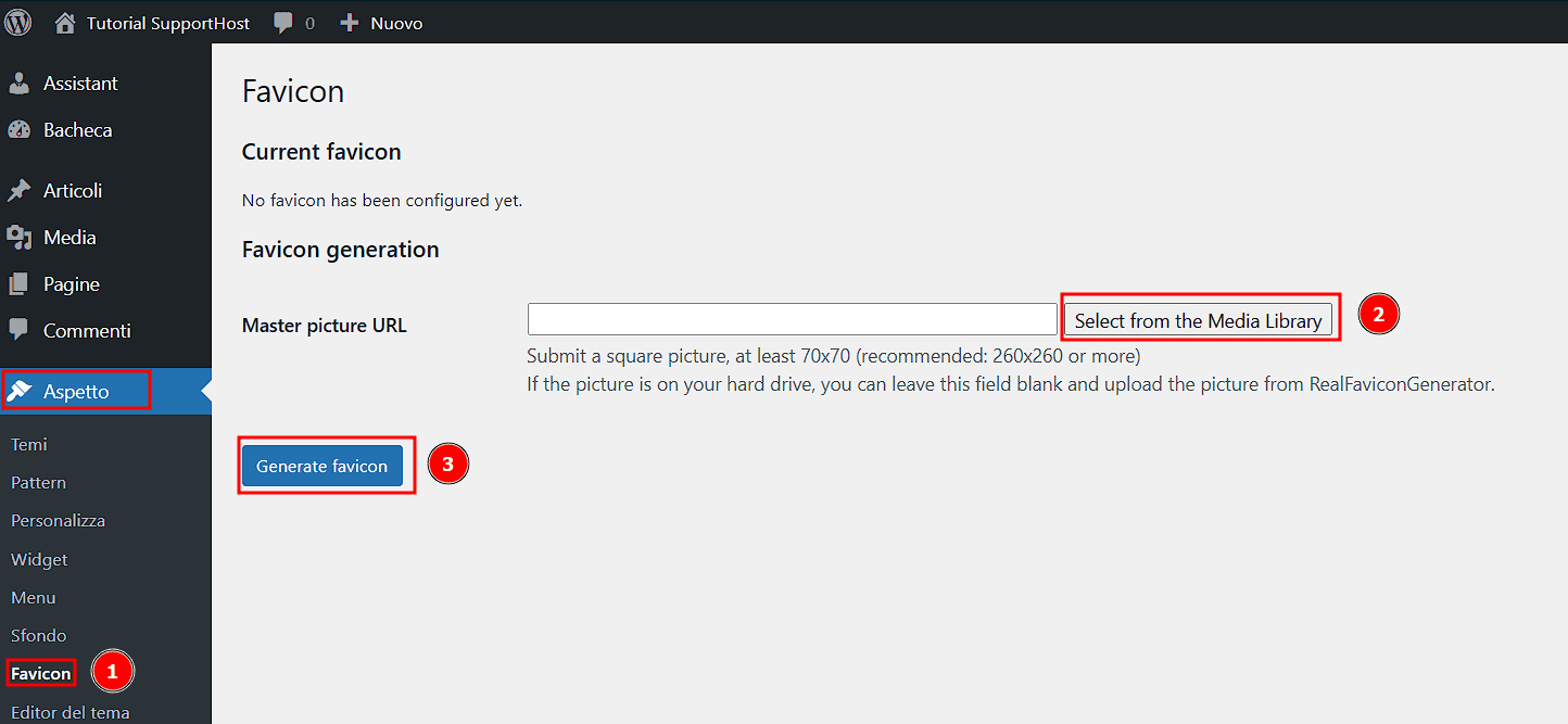 Favicon di WordPress: come crearla e inserirla