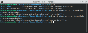Come si usa il comando mv su Linux (con esempi)