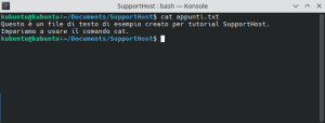 Comando cat: guida all'uso (con esempi) - SupportHost