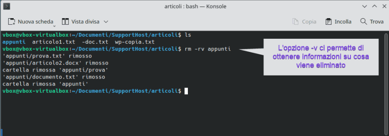 Comando rm Linux: come eliminare file e cartelle