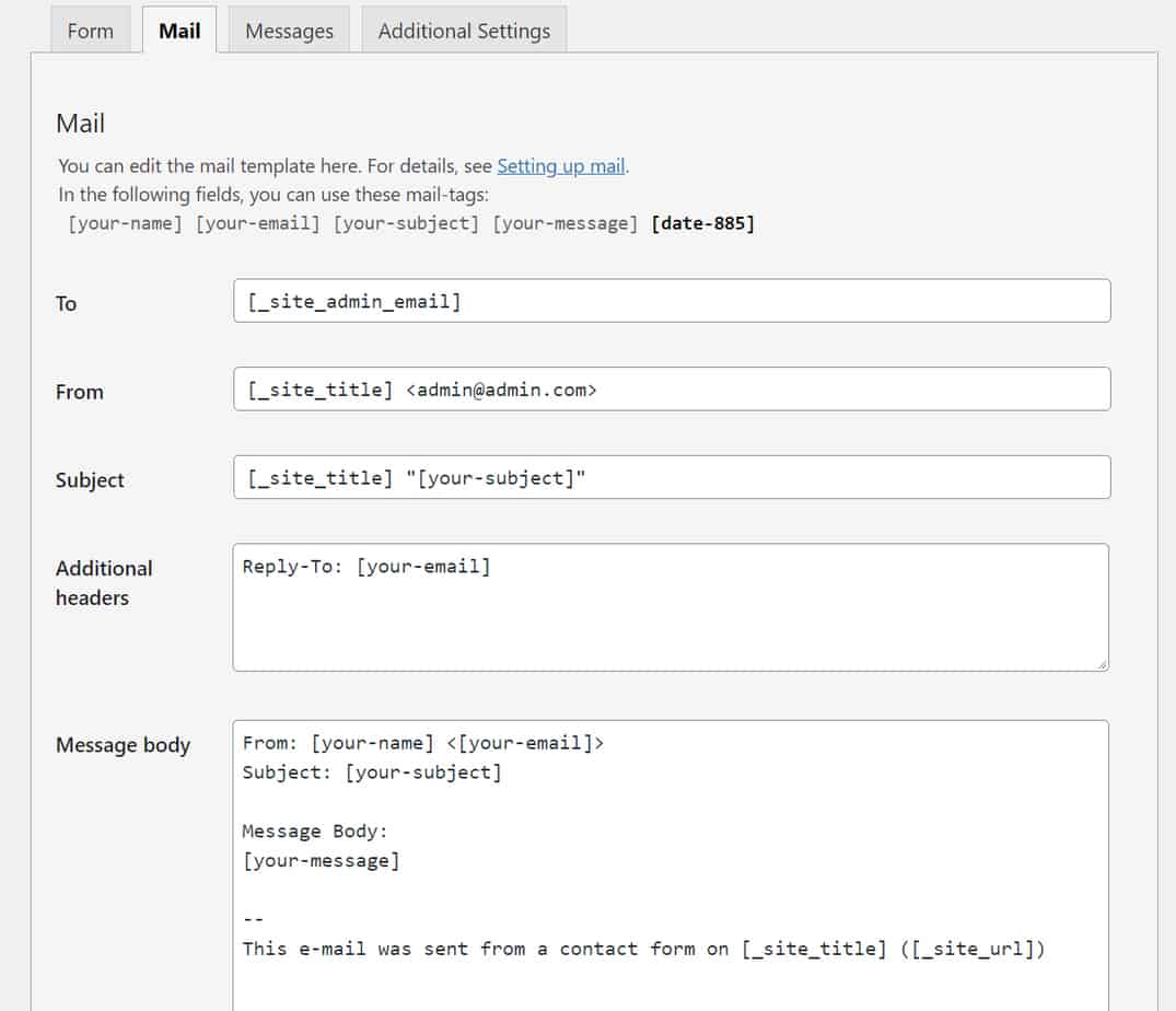 Contact form 7: definitive guide (2021) - SupportHost