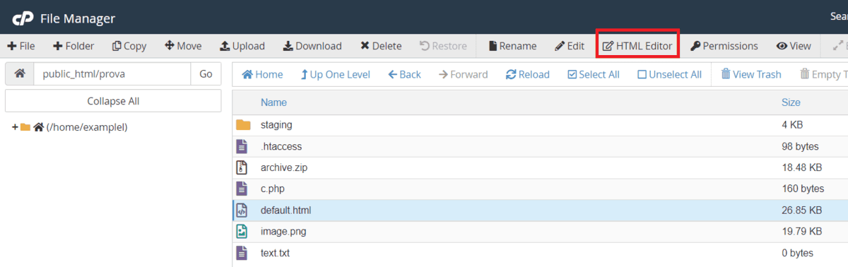 How to use the file manager - SupportHost