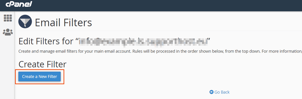 How to create an email filter - SupportHost