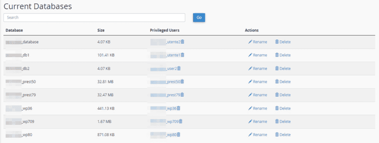 How to delete databases from cPanel - SupportHost