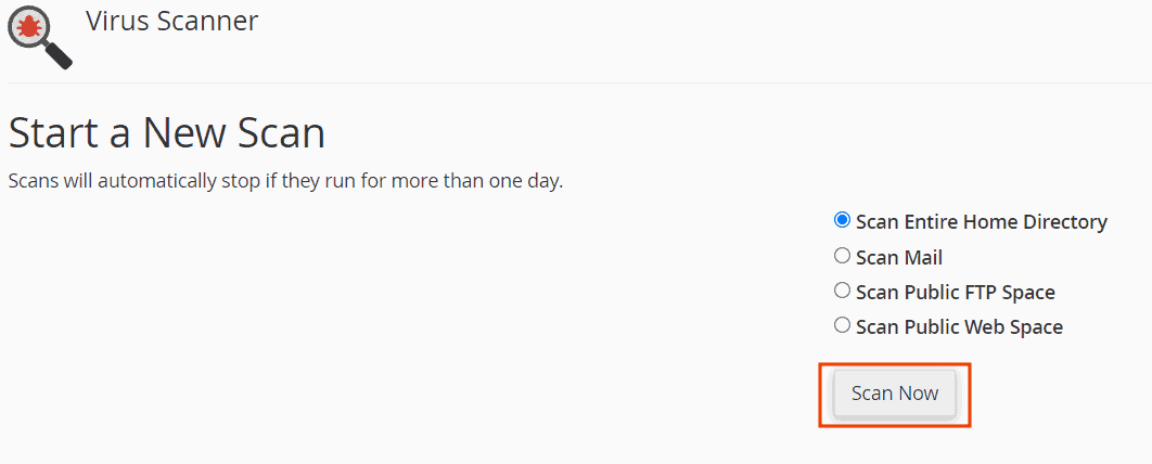 Antivirus scan - SupportHost