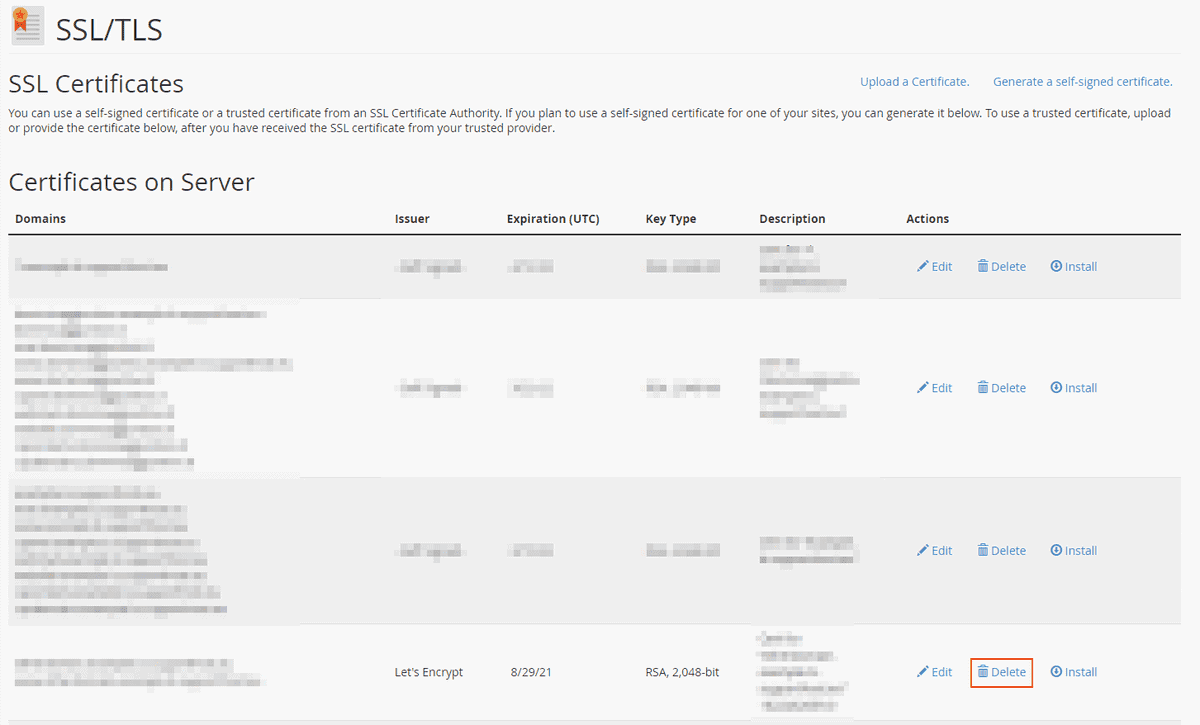 How to install an SSL certificate - SupportHost