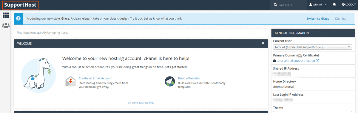 How to customize cPanel (Reseller) - SupportHost