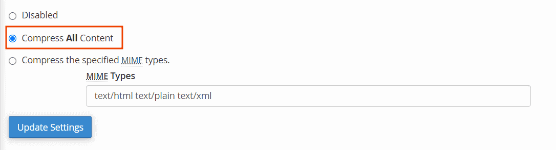 Enable gzip compression - SupportHost