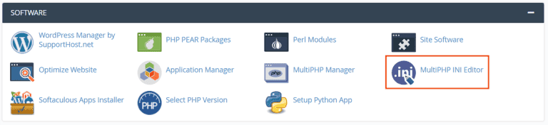 How to edit php.ini settings - SupportHost