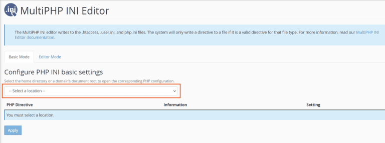How to edit php.ini settings - SupportHost