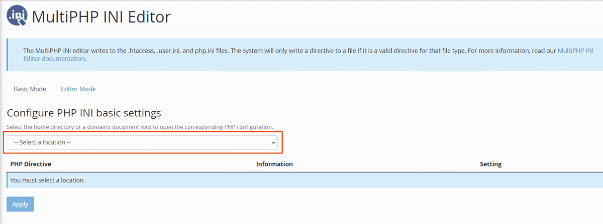 How to edit php.ini settings - SupportHost