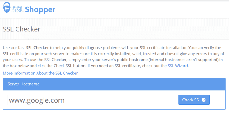 Not secure website warning in browser - SupportHost