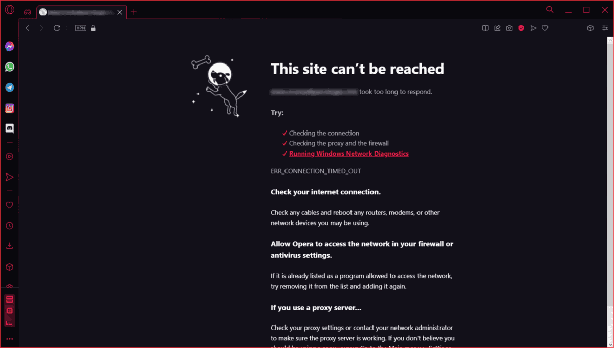 How to solve err_connection_timed_out - SupportHost