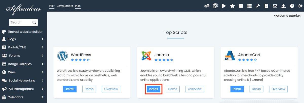 How to install Joomla! Complete tutorial - SupportHost