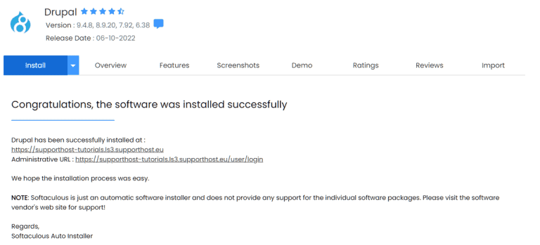 How to install Drupal: the definitive guide - SupportHost