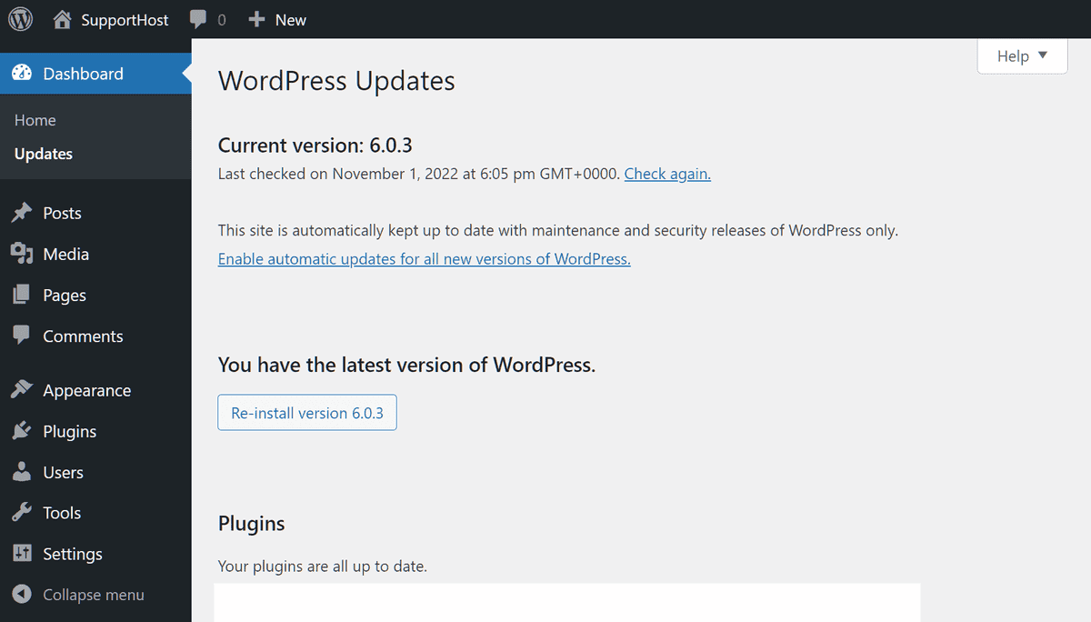 How to update WordPress: the complete guide - SupportHost