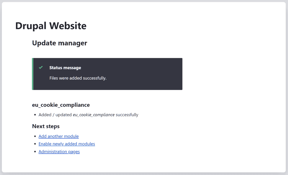 How to create a Cookie Consent Banner on Drupal - SupportHost